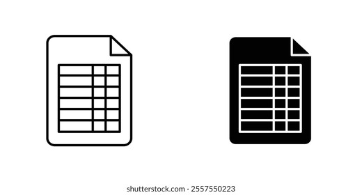2,524 Spreadsheet Outline Vector Stock Vectors and Vector Art ...
