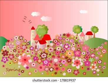 Spring Stock Vector (Royalty Free) 178819937 | Shutterstock