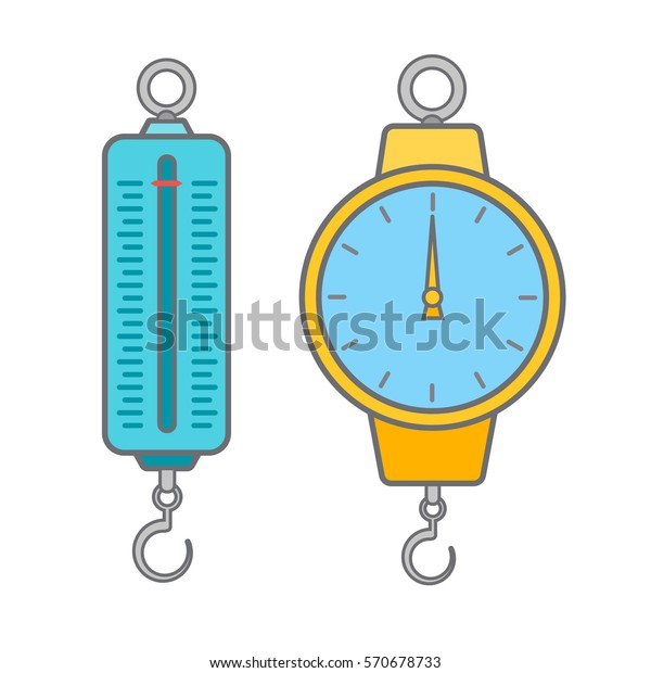 Spring Balance Stock Vector (Royalty Free) 570678733 | Shutterstock
