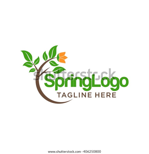 Spring Logo Template Stock Vector (Royalty Free) 406250800 | Shutterstock