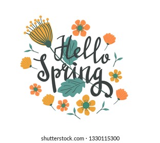 Spring Theme Background Design Template Stock Vector (Royalty Free ...