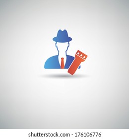 Spy Symbolvector Stock Vector (Royalty Free) 176106776 | Shutterstock