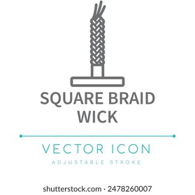 5 Square Braid Wick Royalty-Free Images, Stock Photos & Pictures ...