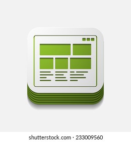 Square Button Interface Stock Vector (Royalty Free) 197525897 ...