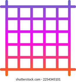 Square Layout Line Gradient Vector Icon Stock Vector (Royalty Free ...