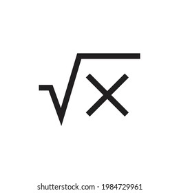 Math Sign Mini Line Icon Background Stock Vector (Royalty Free ...