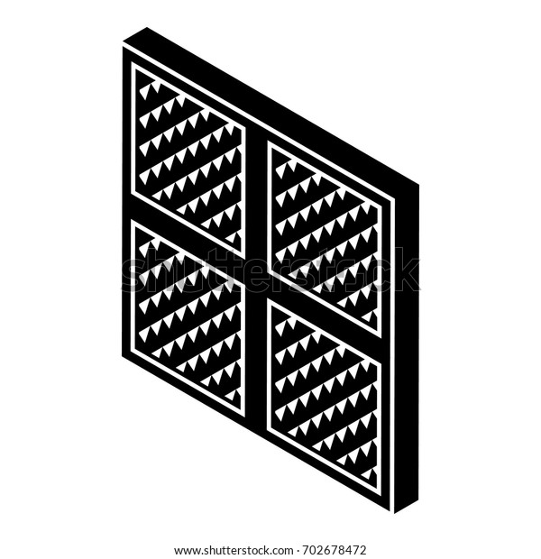 Square Window Frame Icon Simple Illustration Stock Vector (Royalty Free ...