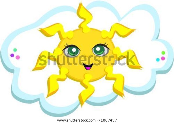 Squiggly Sun Rays Stock Vector (Royalty Free) 71889439 | Shutterstock