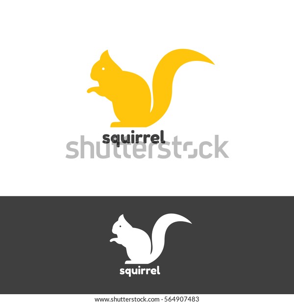 Squirrel Logo Design Vector Template Stock Vector (Royalty Free ...