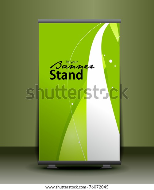 Stand Banner Template Design Vector Illustration Stock Vector (Royalty ...