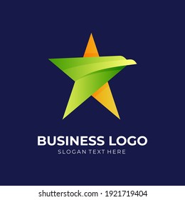 Star Eagle Logo Star Eagle Combination Stock Vector (Royalty Free) 1921719404 | Shutterstock