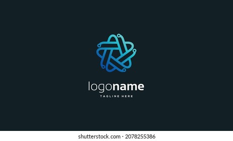 Star Technology Logo Design Concept Stock Vector (Royalty Free ...