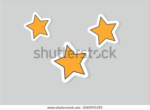 Stars Patch Drawing Vector Design Stock Vector (Royalty Free ...