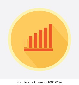 Statistics Flat Icon Vector Stock Vector (Royalty Free) 510949483 ...
