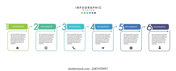 Steps Business Data Visualization Timeline Process Stock Vector ...