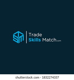 Stm Square Logo Design Vector Symbol Stock Vector (Royalty Free ...