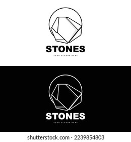 Stone Logo Vector Stone Modern Geometry Stock Vector (Royalty Free ...