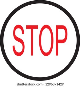 Stop Sign Stop Logo Vector Stock Vector (Royalty Free) 2129303303 ...
