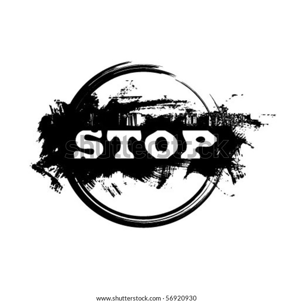 Stop Stamp Stock Vector (Royalty Free) 56920930 | Shutterstock