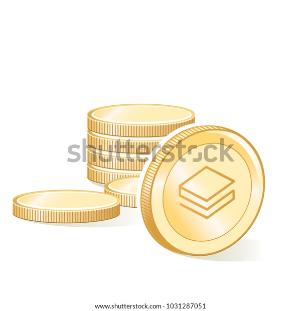 Stratis Coin Cryptocurrency Stack Stock Vector (Royalty Free ...