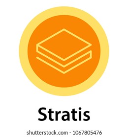 Stratis Gold Coin Cryptocurrency Logo Vector Stock Vector (Royalty Free ...