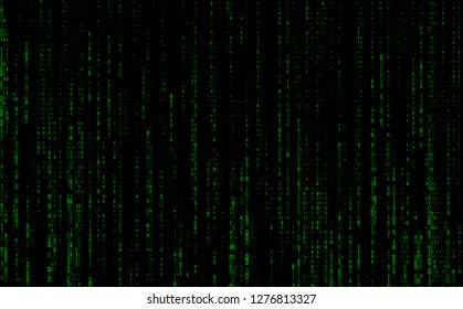 Stream Binary Matrix Code On Screen Stock Vector (Royalty Free) 1276813327 | Shutterstock