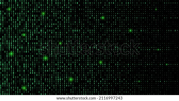 Stream Binary Matrix Code On Screen Stock Vector (Royalty Free) 2116997243 | Shutterstock