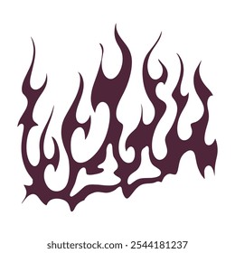 Streetwear Fire Elements Vector Set Illustration Stock Vector (Royalty ...