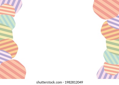 Striped Circle Vector Frame Background Stock Vector (Royalty Free ...