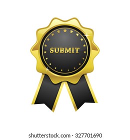 Submit Golden Vector Icon Design Stock Vector (Royalty Free) 327701690 ...