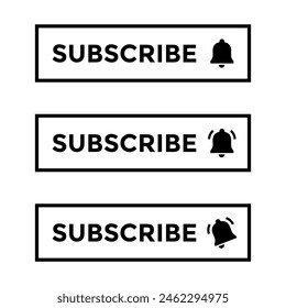Subscribe Button Icon Simple Style Subscription Stock Vector (Royalty ...