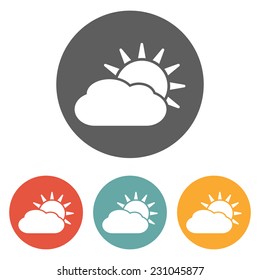 Sun Cloud Icon Stock Vector (Royalty Free) 231045877 | Shutterstock
