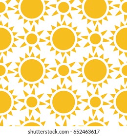 Sun Seamless Seamless Pattern Suns Vector Stock Vector (Royalty Free ...