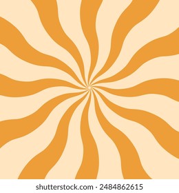 Wavy Sun Rays Retro Background Summer: стоковая векторная графика (без ...