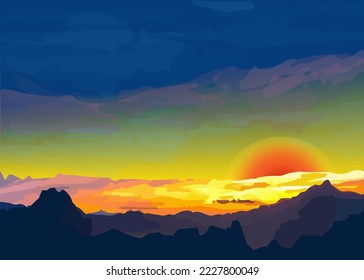 Purple Sunset Mountains: Over 3,390 Royalty-Free Licensable Stock ...