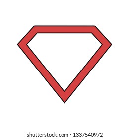 Red Triangle Symbol Vector Illustration Stock Vector (Royalty Free ...