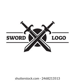 Sword Logo Icon Vector Illustration Design Stock Vector (Royalty Free ...