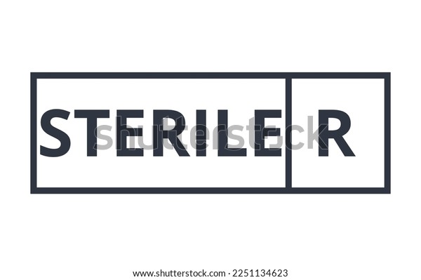 Symbol Method Sterilization Using Irradiation Concept Stock Vector ...