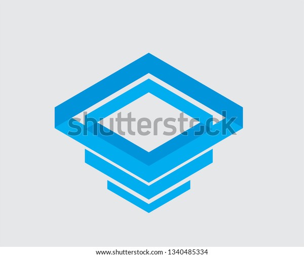 Symmetric Vector Logo Stock Vector (Royalty Free) 1340485334 | Shutterstock