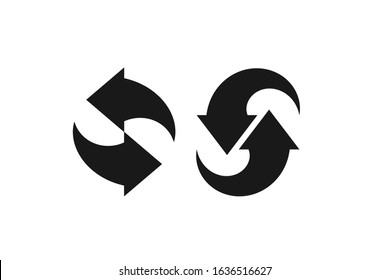 Sync Icon Vector Arrow Icon Stock Vector (Royalty Free) 1636516627 ...