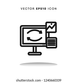 No Chat Icon Outline Vector Social Stock Vector (Royalty Free ...