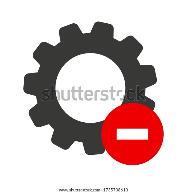 System Error Icon System Not Working Stock Vector (Royalty Free ...