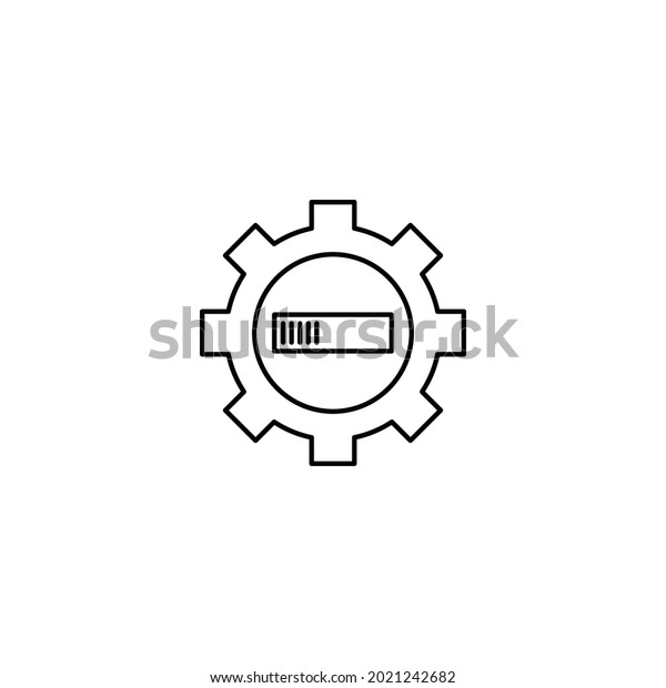 System Update Configuration Loading Gear Icon Stock Vector Royalty Free 2021242682 Shutterstock