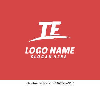 T E Initial Logo Stock Vector (Royalty Free) 1095936317 | Shutterstock