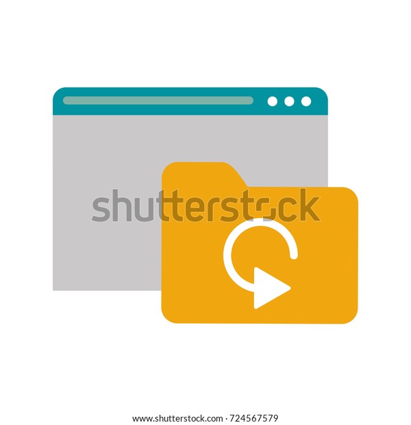 Tab Webpage Website File Folder Icon: vector de stock (libre de ...