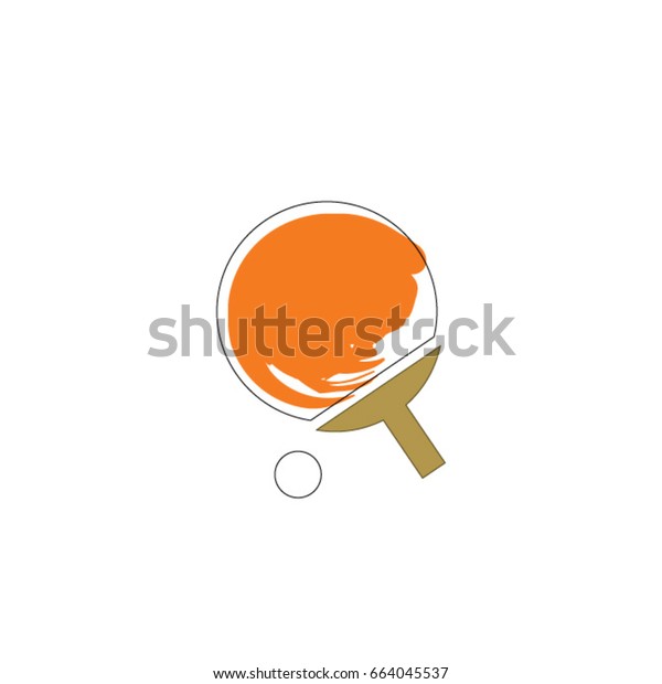 Table Tennis Racket Vector Stock Vector (Royalty Free) 664045537 ...