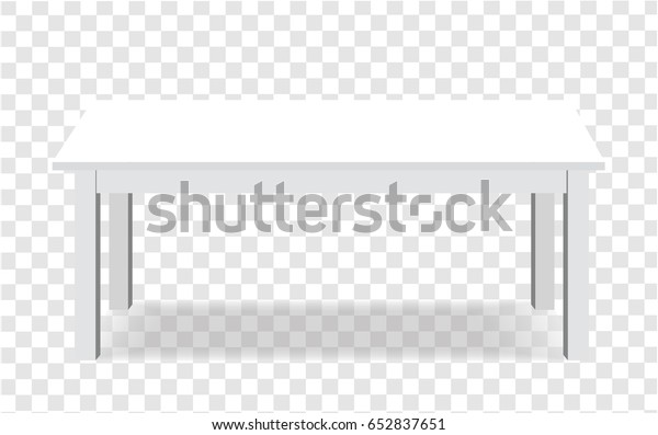 Table White Isolated 3d Object Vector Stock Vector (Royalty Free ...