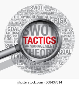 Tactics Word Cloud Business Concept Vector Stock Vector (Royalty Free ...