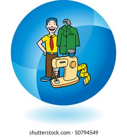 Tailor Stock Vector (Royalty Free) 50794549 | Shutterstock