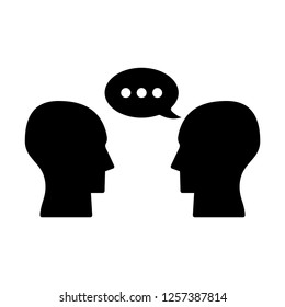 Talk Icon Vector Stock Vector (Royalty Free) 1257387814 | Shutterstock